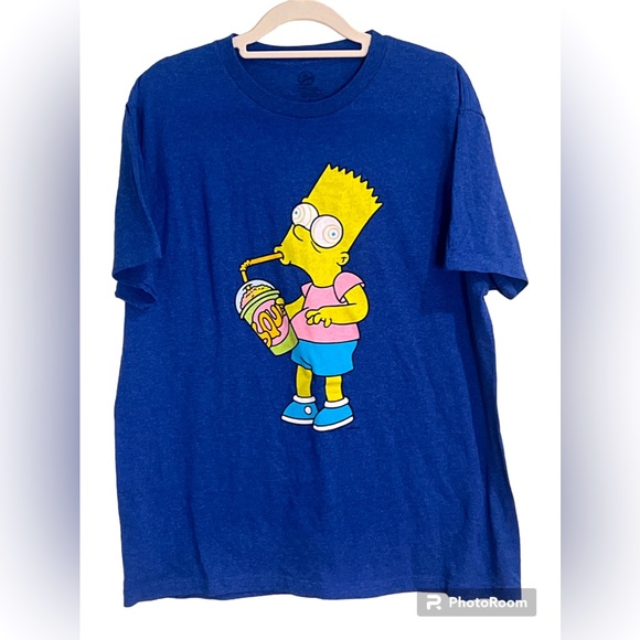 Shirts | Mens Simpson Bart Simpson Tee Large | Poshmark